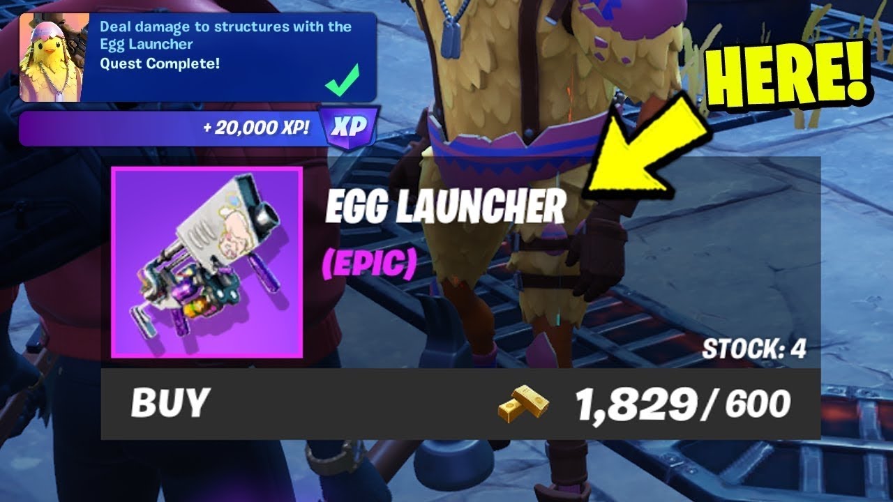 NEW EGG LAUNCHER - Fortnite Chapter 5 Season 1 - YouTube