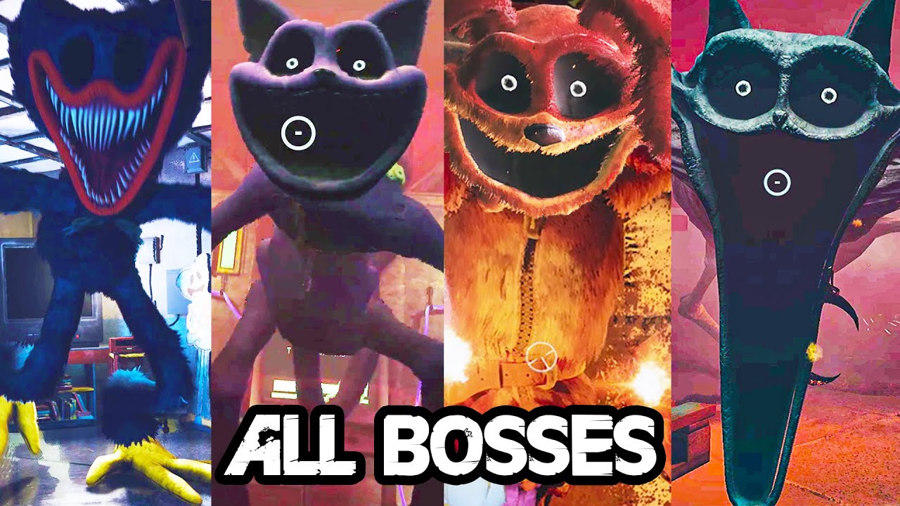 Poppy Playtime Chapter 3 All Bosses Ending 4k Youtube