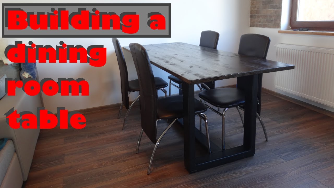 How to Build a Minimalist Dining Table using steel and wood - DIY ...