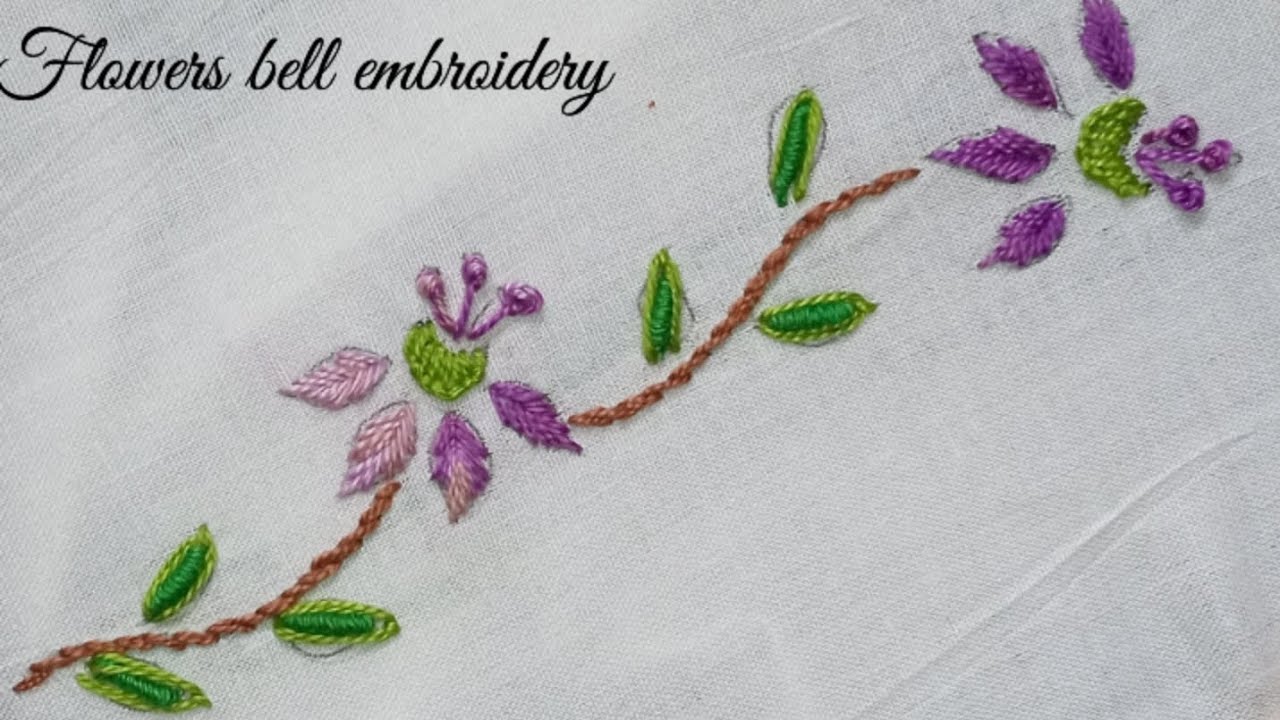 Gorgeous Flowers embroidery Bell design by Discover Embroidery - YouTube