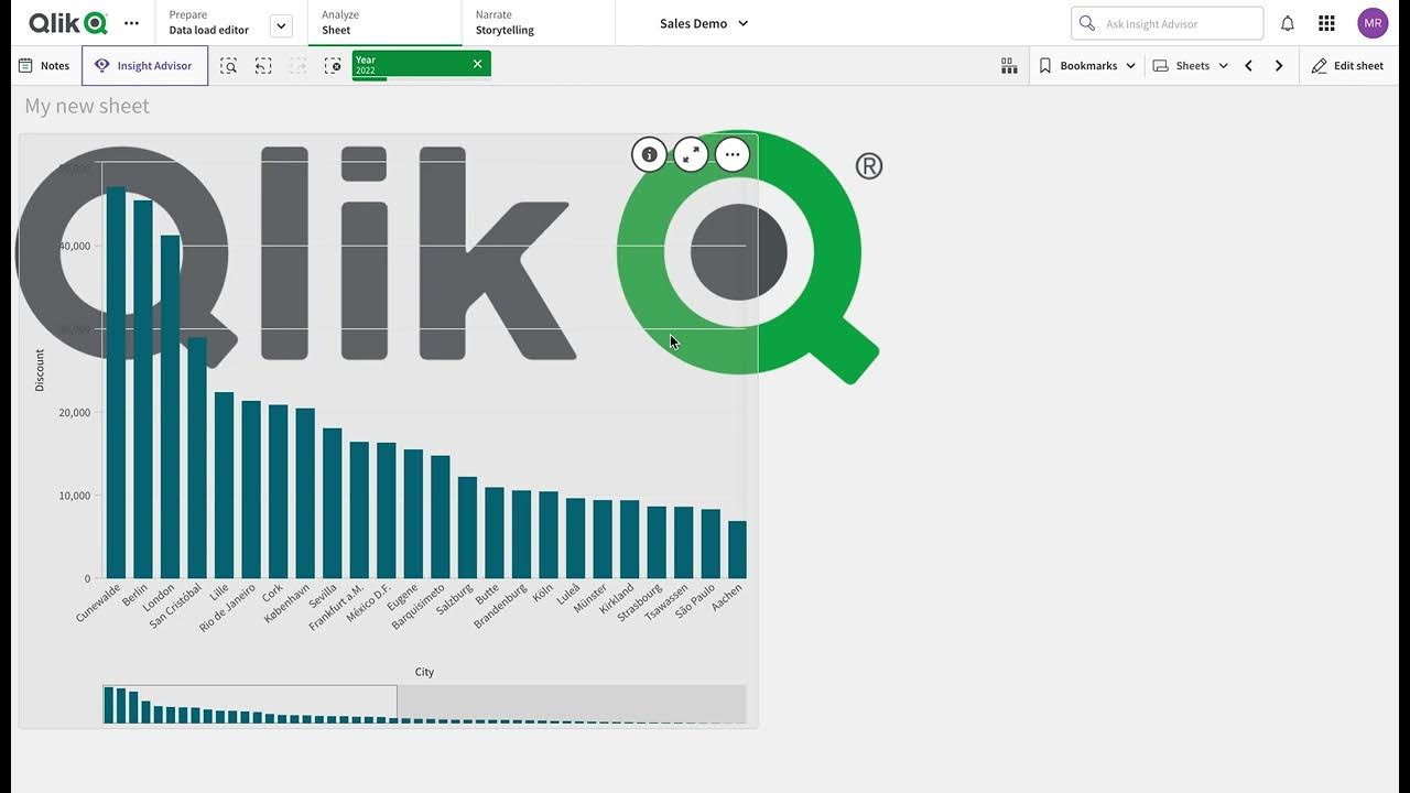 Qlik Sense Chart and Sheet Background - YouTube