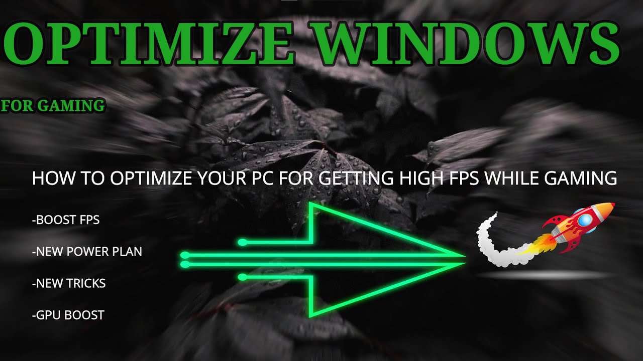 HOW TO OPTIMIZE WINDOWS 10 FOR GAMING 2021 | FPS BOOST - YouTube