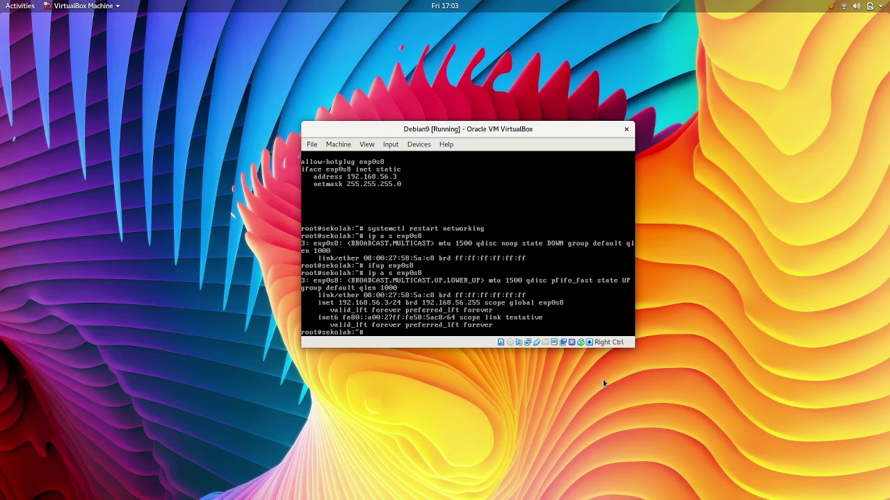 01 - Server Tutorial: Debian 9 Network Configuration - YouTube