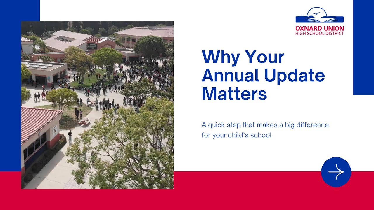 Why Your Annual Update in ParentVUE Matters | Oxnard Union High School ...