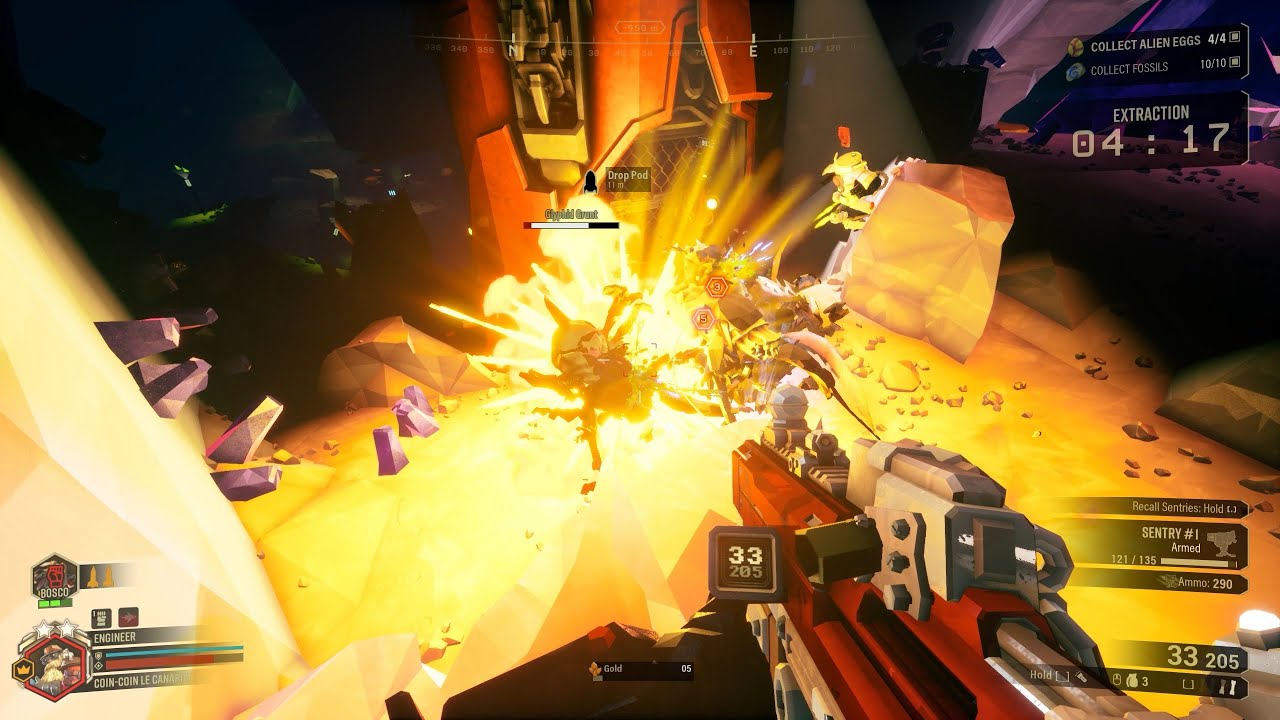 Deep Rock Galactic smart rifle explosive chemical rounds - YouTube
