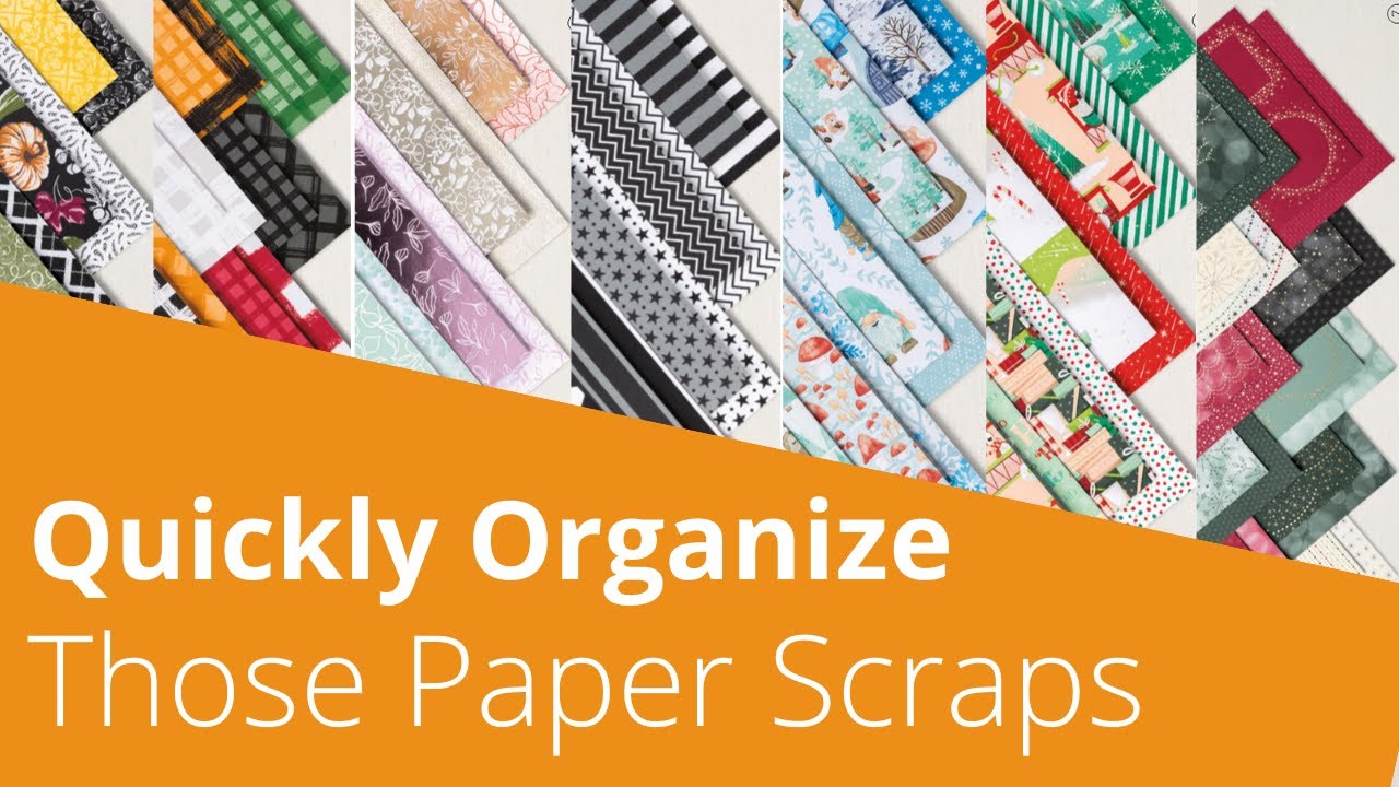 How to Quickly Keep Your Leftover Paper Scraps Organized - YouTube