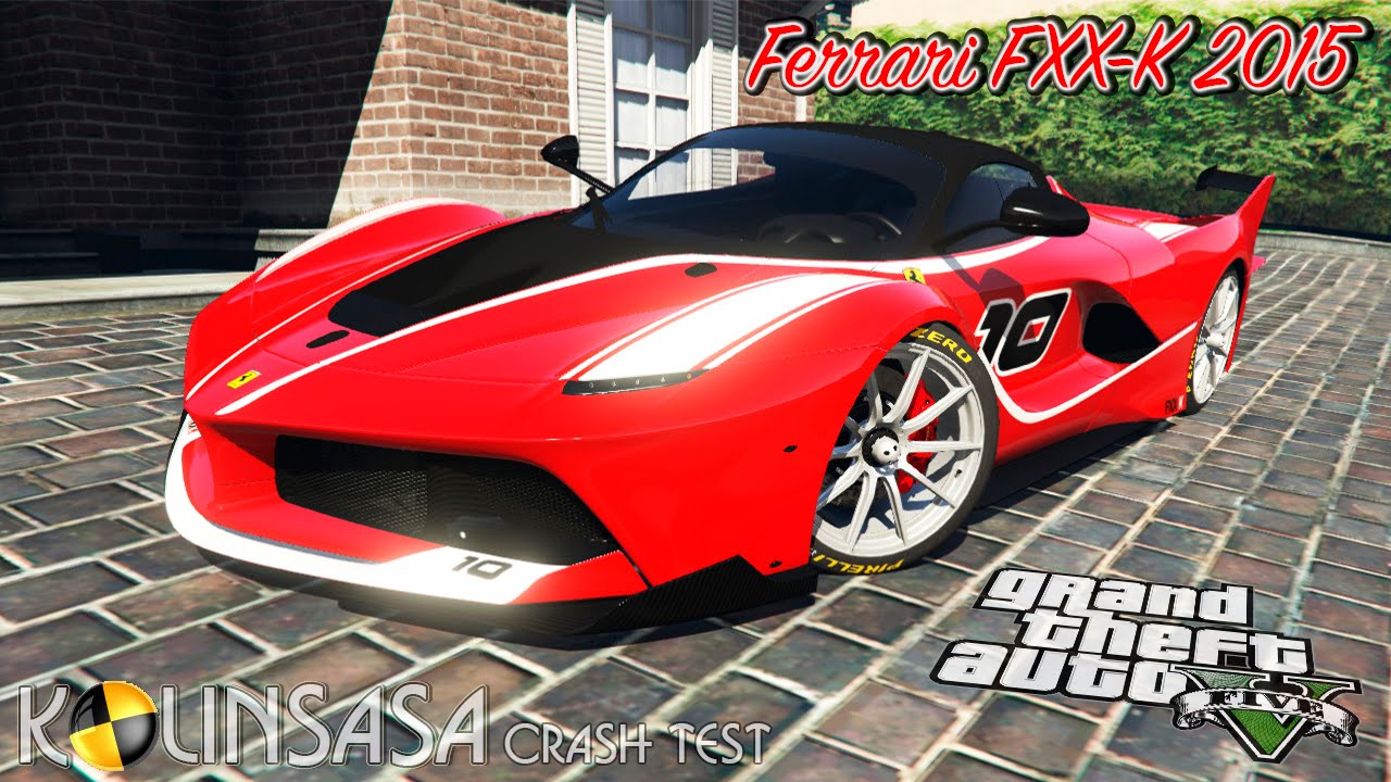 GTA 5 Crash test - Ferrari FXX-K 2015 - YouTube