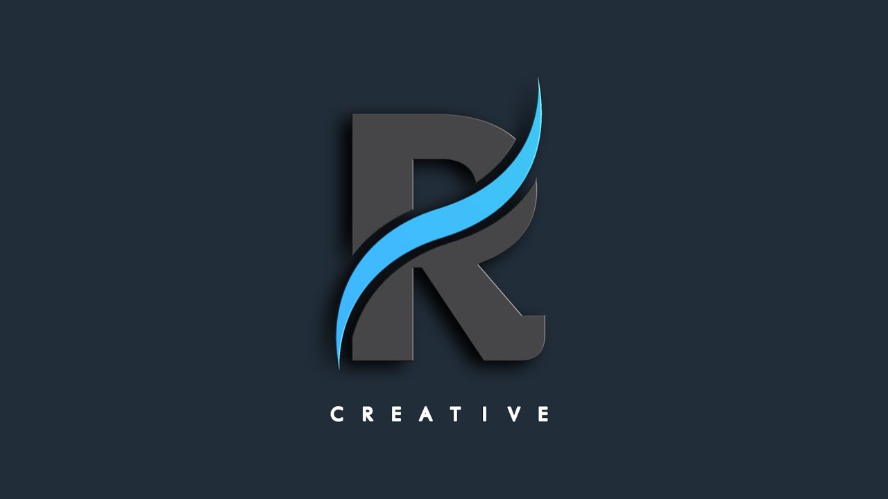 R professional logo design in mobile | logo design for YouTube channel ...