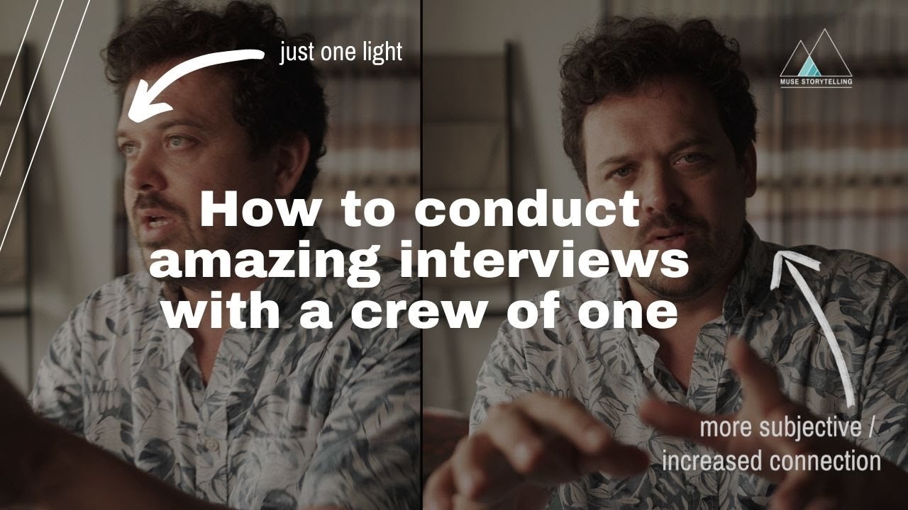 How to conduct amazing interviews with a crew of one - YouTube