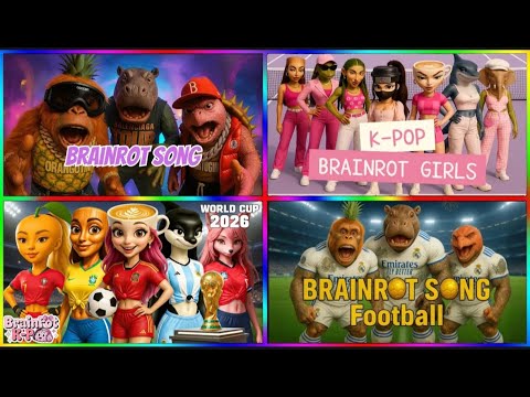 Brainrot song🆚brainrot girls song🆚brainrot girls football🆚 brainrot ...