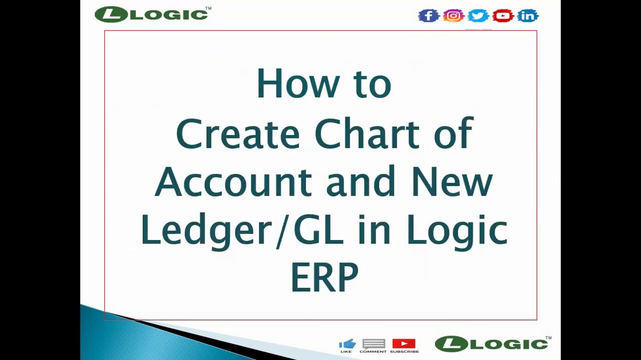 Manage Accounts/Ledger in Logic - Part 1 - YouTube