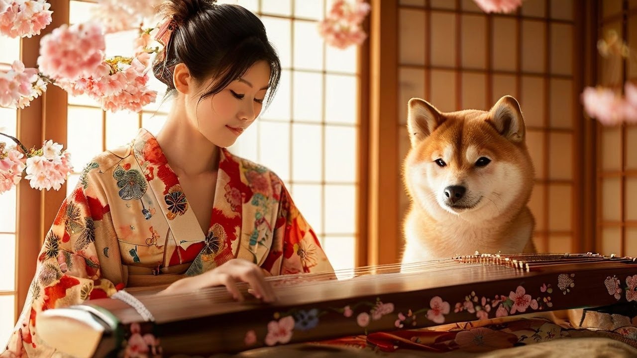 Relaxing Japanese Instrumental Music | Live Koto and Taiko BGM - YouTube