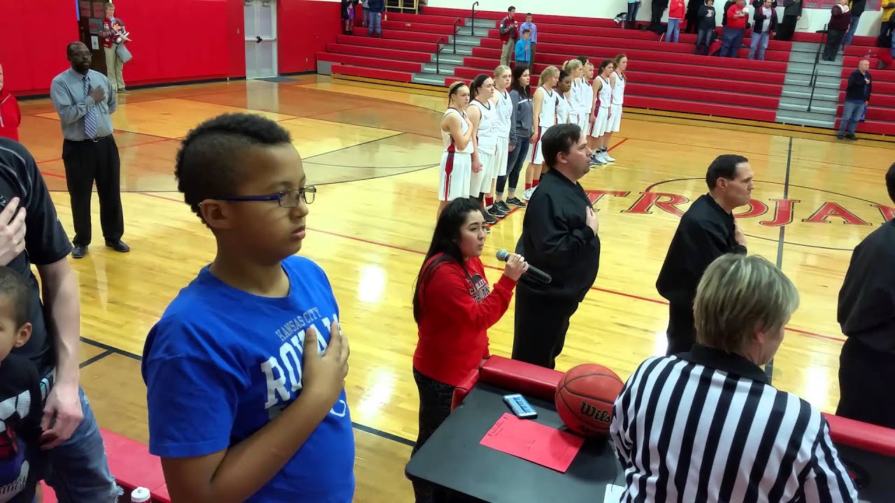 Emily Lock National Anthem - YouTube