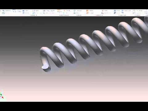 How to create a spring in Autodesk Inventor - YouTube
