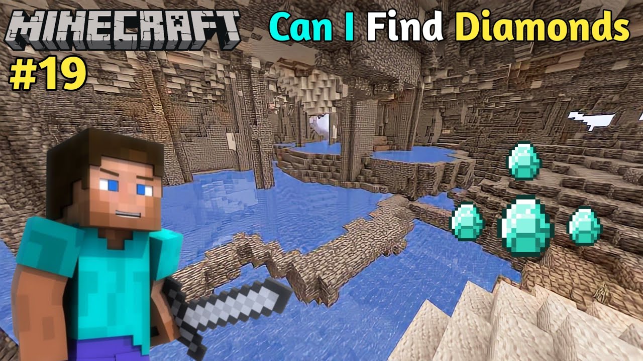 Can I Find Diamonds In Cave | MINECRAFT Gameplay #19 - YouTube