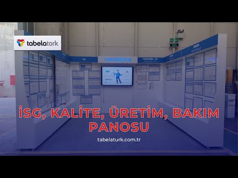 VOESTALPİNE İSG, KALİTE, ÜRETİM, BAKIM PANOSU @Tabelatürk-tabelatürk #tabelatürk #üretimpanosu