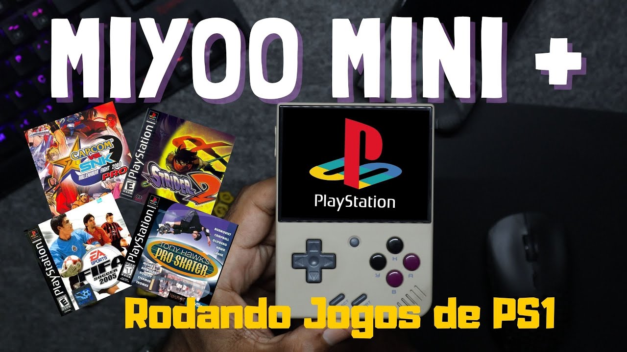 MIYOO MINI PLUS RODANDO JOGOS DE PS1 - YouTube