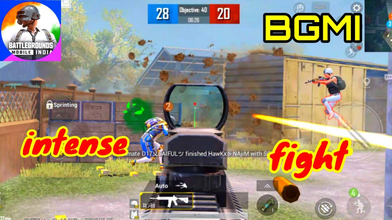 BGMI intense fight - YouTube