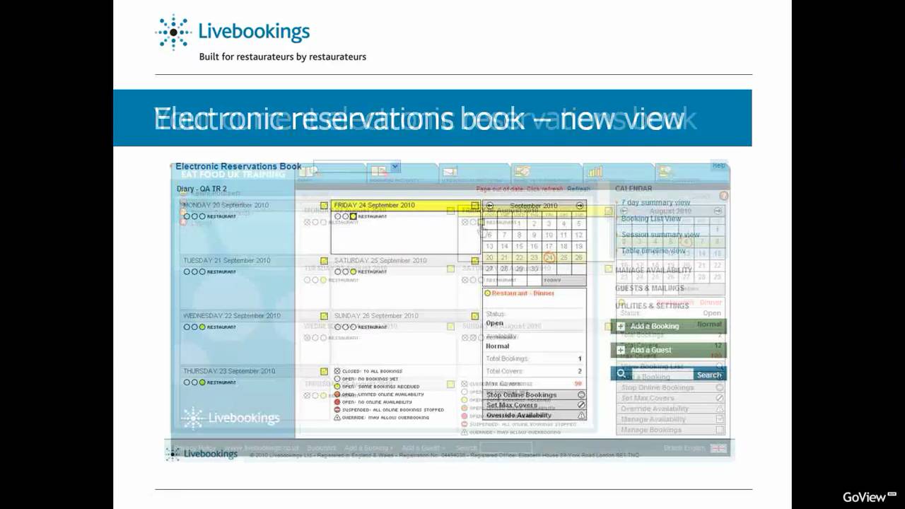 Livebookings - Out with the old in with the new - YouTube