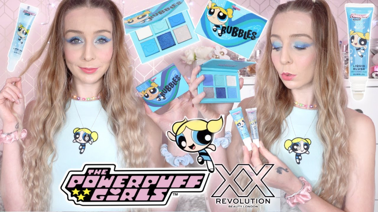 Bubbles Powerpuff Girls Makeup Revolution 💙 Easy Halloween Look Youtube