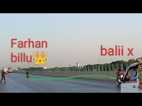 Balix vs Farhan khan big freestyle race Karachi 🔥|| bad luck balix ...