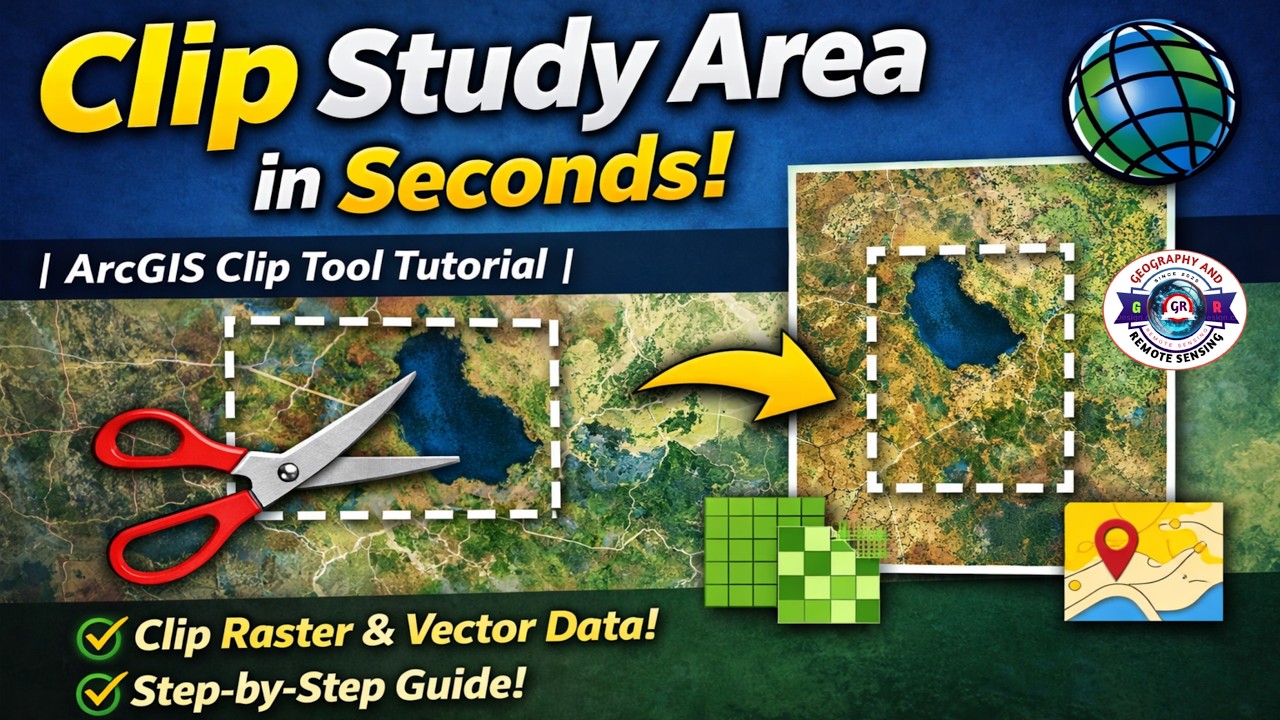 Clip Study Area in Seconds! ️ | ArcGIS Clip Tool Tutorial - YouTube