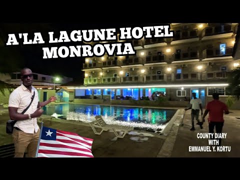 NIGHT VIEW OF A'LA LAGUNE RESORT AND HOTEL IN MONROVIA LIBERIA WEST ...