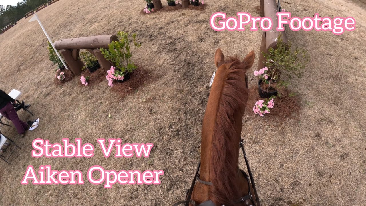 Novice XC GoPro Footage Stable View Aiken Opener H.T. - YouTube