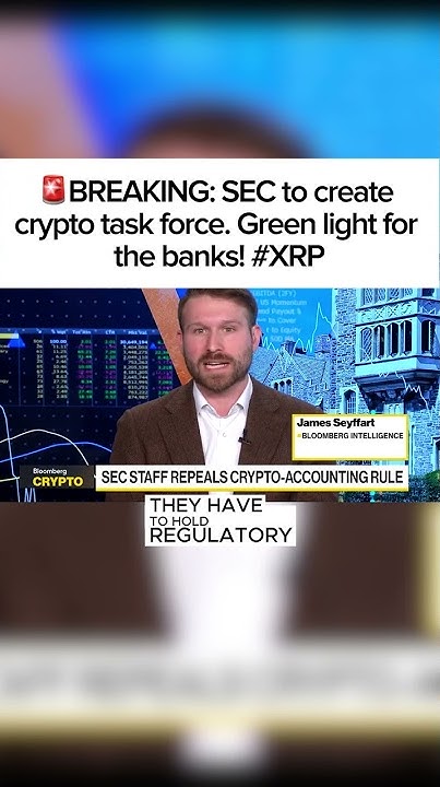 BREAKING SEC to create crypto task force, Green light for the banks! #XRP #xrpripple #xrparmy ...