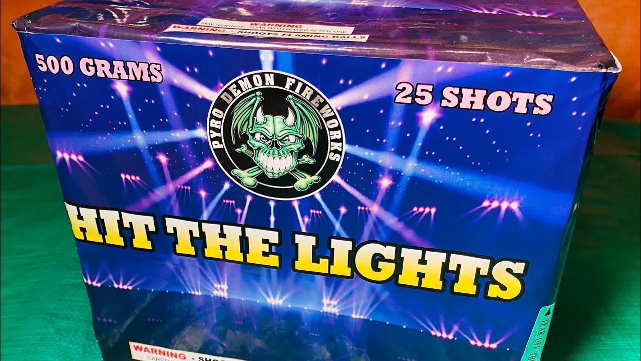 HIT THE LIGHTS - by Pyro Demon (500-Gram Aerial Firework) - YouTube