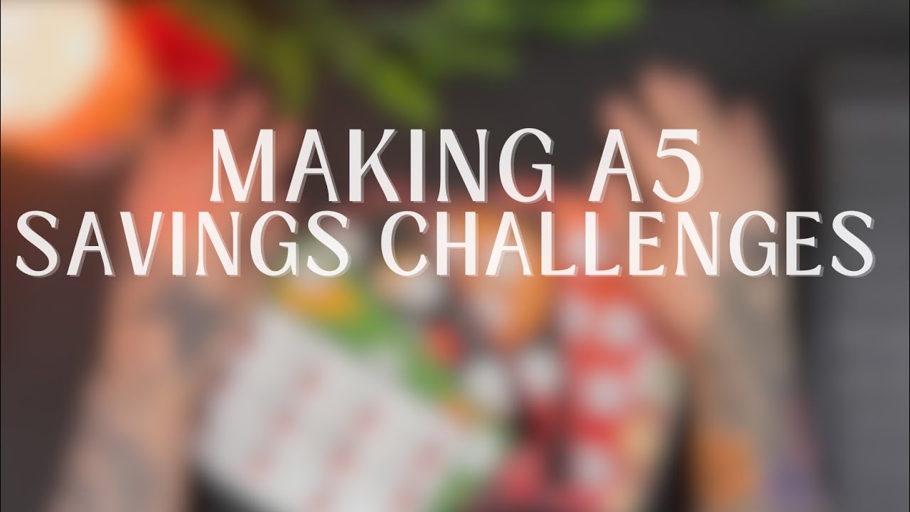 Making A5 Savings Challenges / Hang Out With Me - YouTube