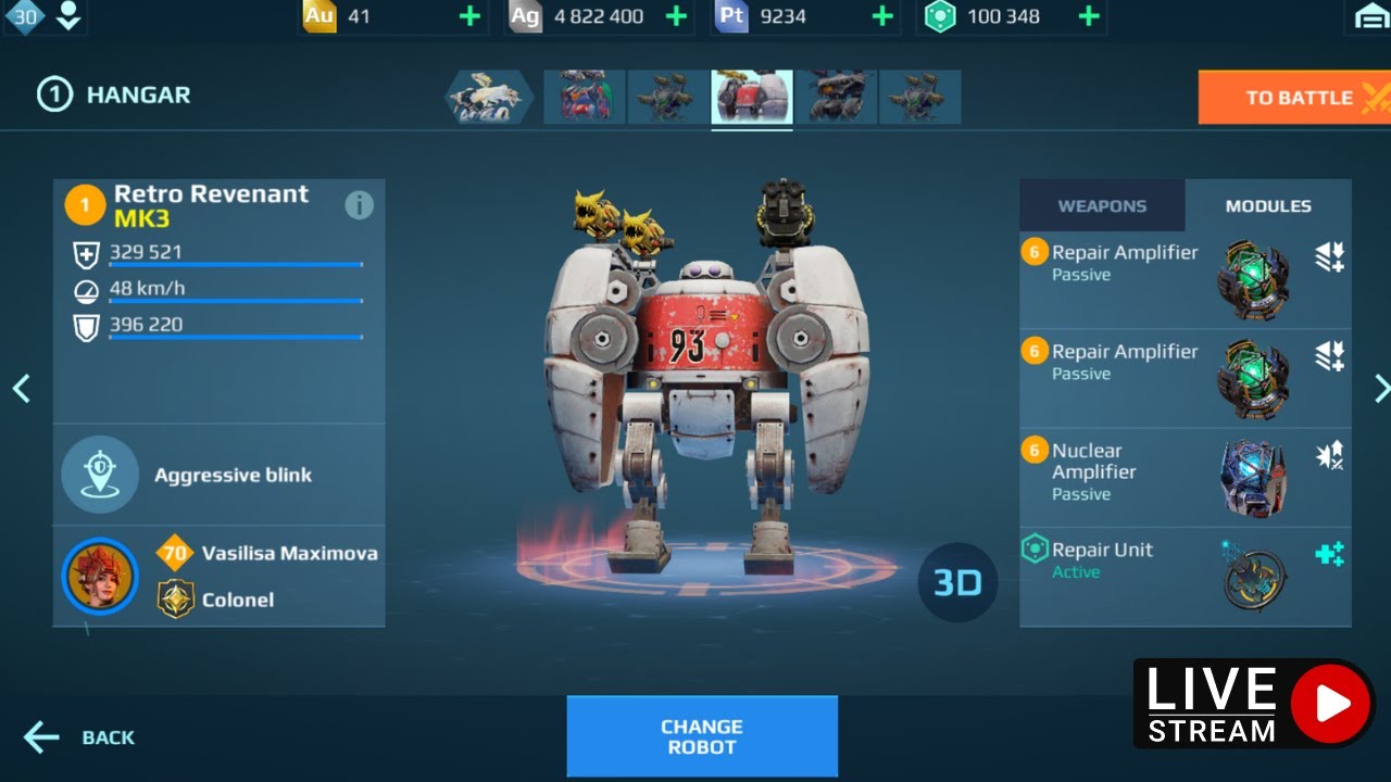 WAR ROBOTS LIVE STREAM REVENANT WHAT ARE THE STRONGEST BUILDS? # ...