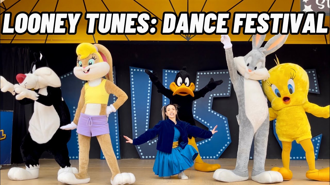 [4K] PARQUE WARNER 2024 - LOONEY TUNES DANCE FESTIVAL STARS EDITION ...