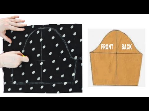 İki dakikada Kendi Kol Kalıbını Kendin Yap | Pratik kolay kol kesimi - DIY arm pattern