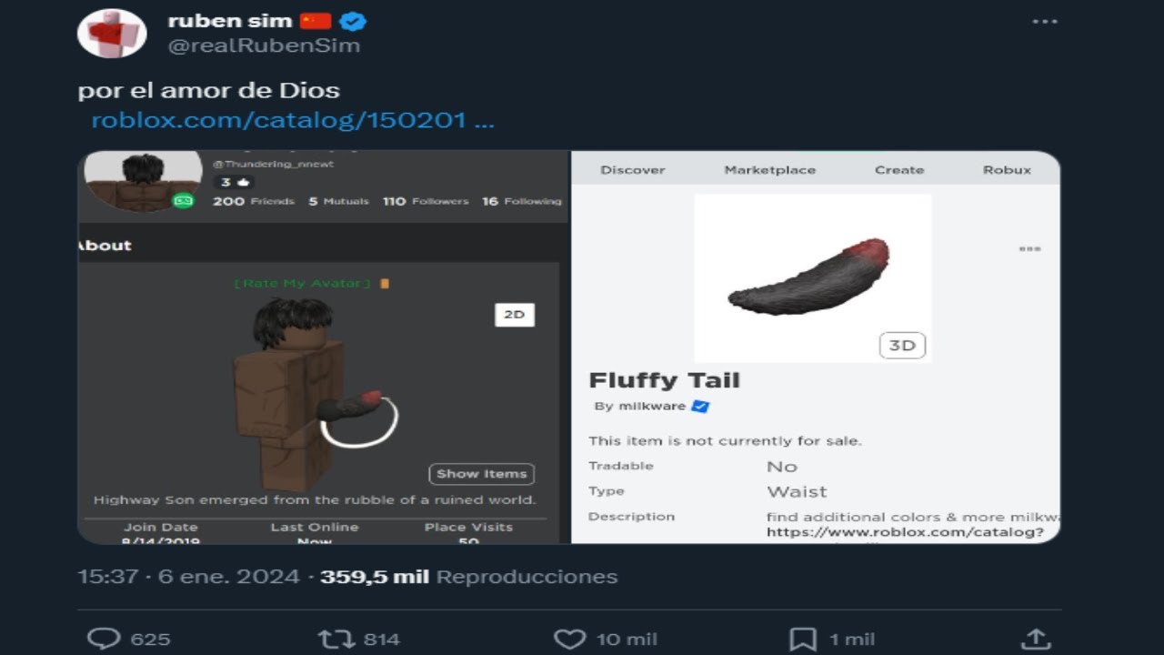 ROBLOX es VIRAL en TWITTER por esto.. 💀 (rubensim ataca) Roblox ...