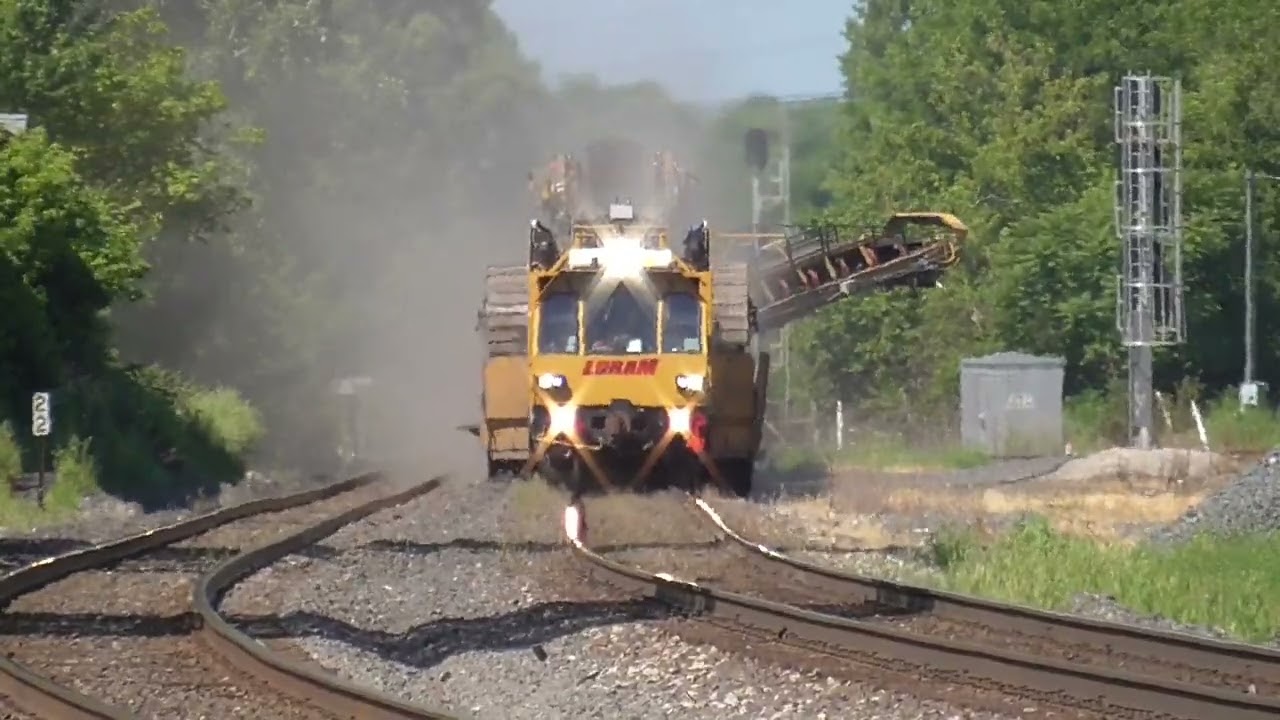 Loram Ballast Cleaner on CSX Part 1 from Berea, Ohio July 9, 2022 - YouTube
