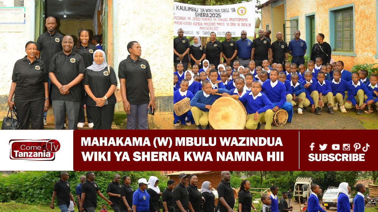 MAHAKAMA (W) WAZINDUA WIKI YA SHERIA 2025 KIPEKEE TAZAMA | JAN 25, 2025 ...