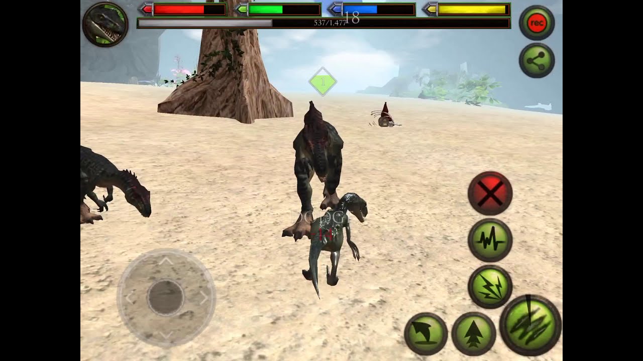 2 ALLOSAURUS VS 1 VELOCİRAPTOR !!! (Ultimate Dinosaur Simulator) - YouTube