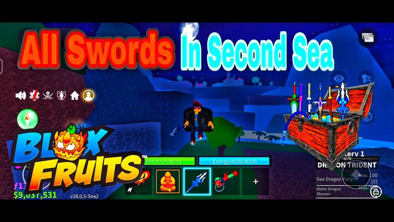 I am Collecting All Swords in Second Sea | Roblox | Blox fruit - YouTube
