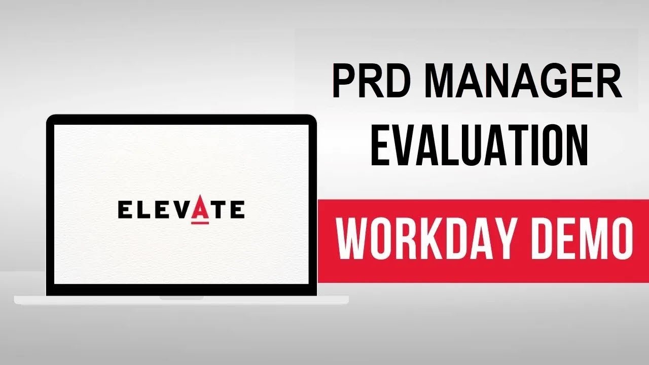 Workday Demonstration: PRD Manager Evaluation (UMES) - YouTube