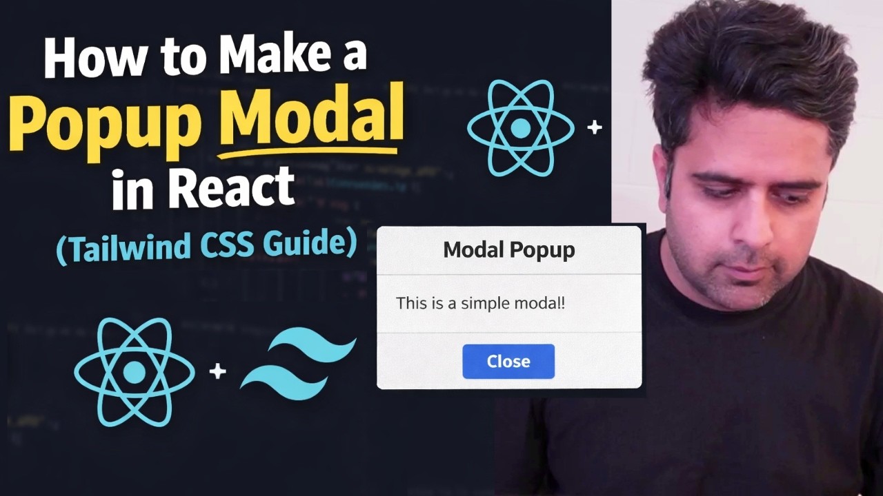 How to Make a Popup Modal in React Vite App | TailwindCSS - YouTube