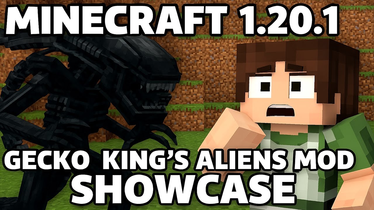 Minecraft Mod Showcase 1.20.1: Gecko King's Aliens Mod Adds Terrifying ...