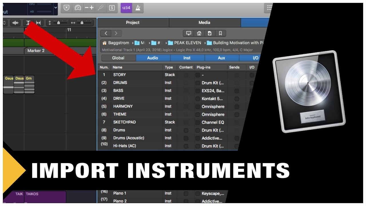 How to Import Instruments & Audio from other Projects? - YouTube