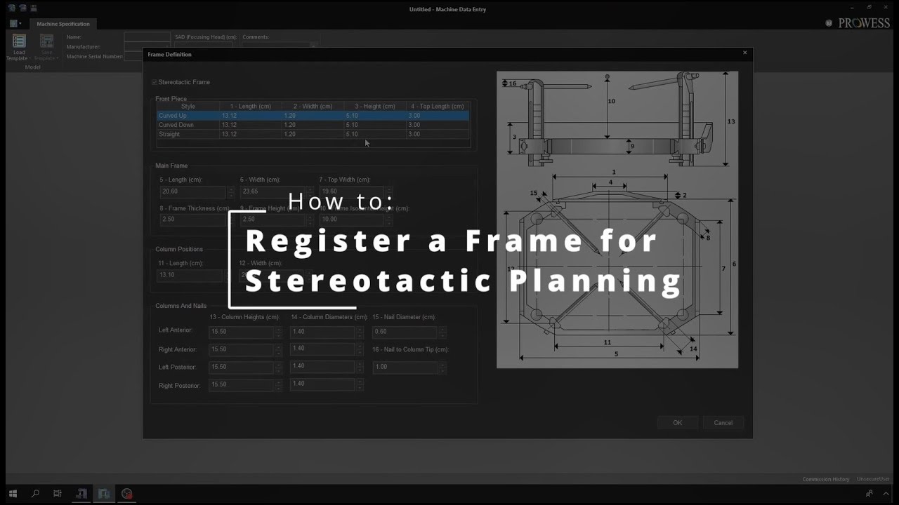 Panther TPS (How-To) - Register a Frame for Stereotactic Planning - YouTube