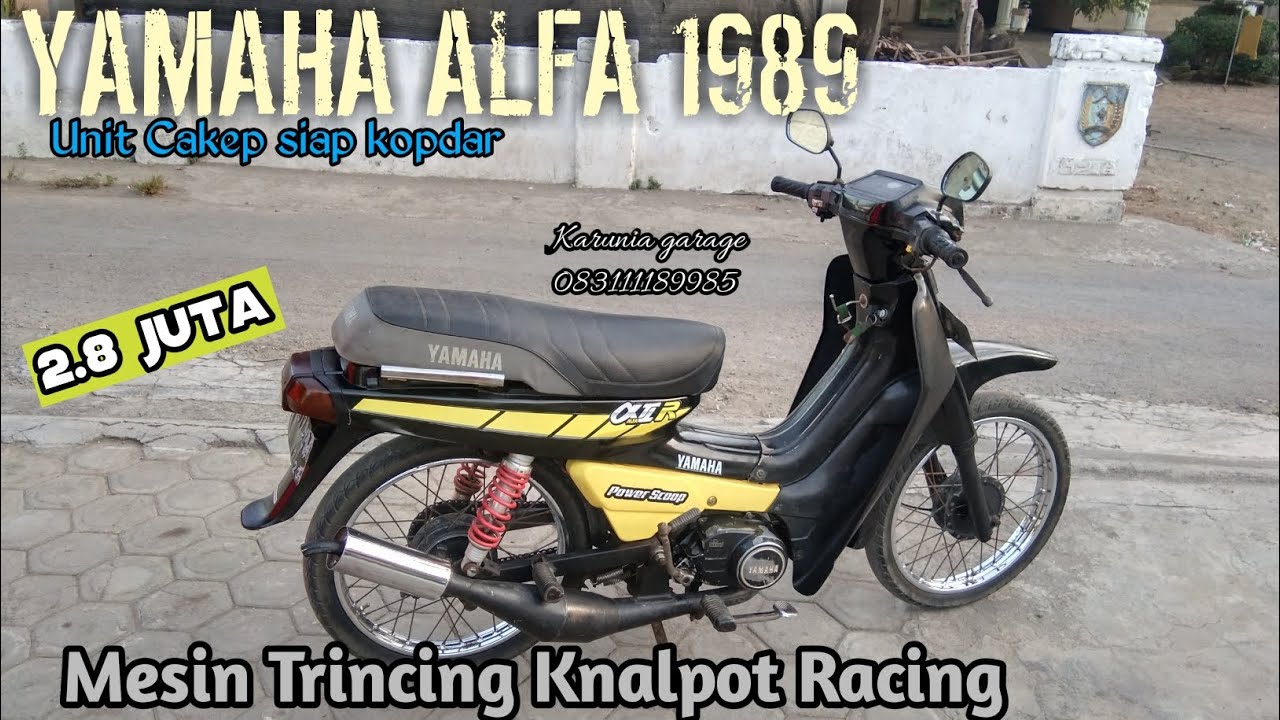 DIJUAL SANGAT MURAH YAMAHA ALFA MODIF TIPIS RACING SIAP NGOPI DAN KERJA ...