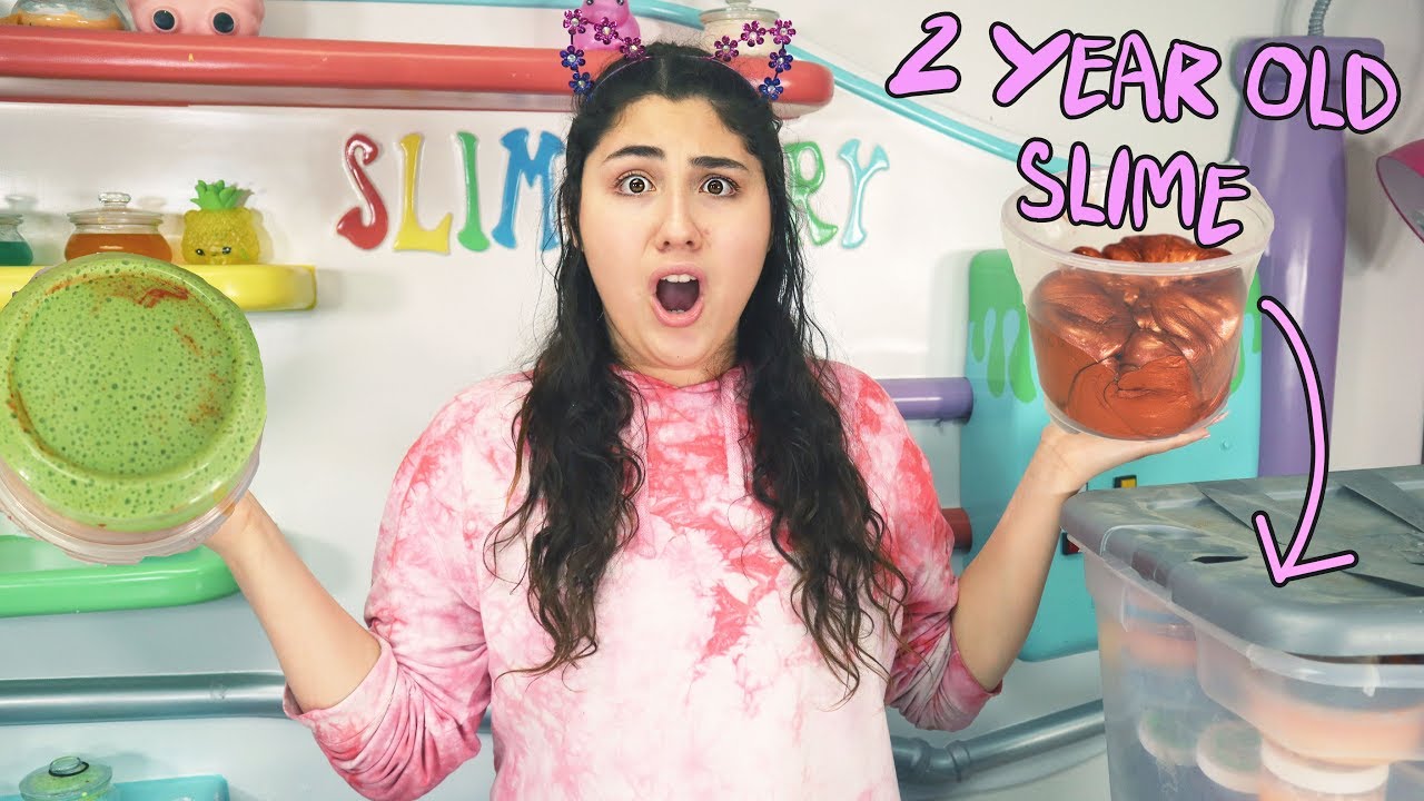 I FOUND AN OLD BOX WITH SLIME FROM 2 YEARS AGO! Slimeatory #556 - YouTube