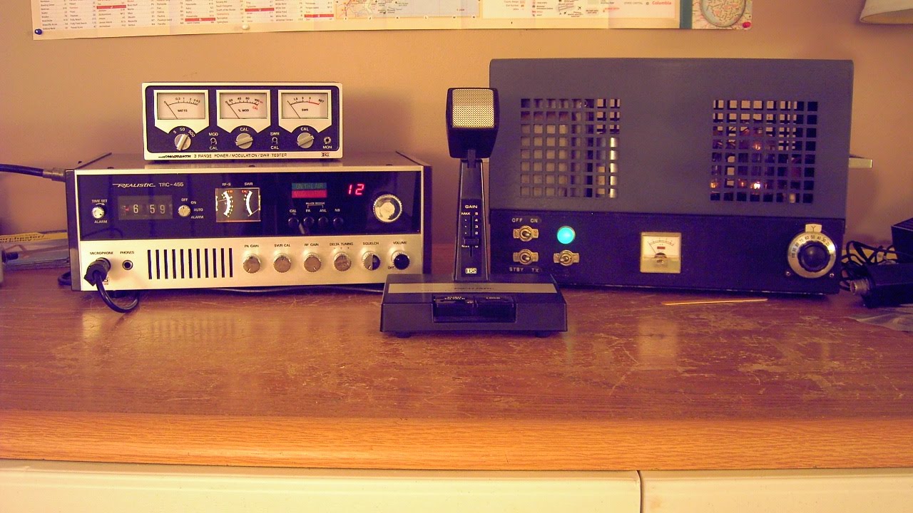 Old Radio Night - April 14, 2017 - Realistic TRC-455 40 ch base - YouTube