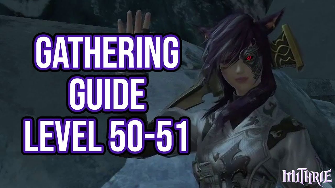 FFXIV 3.0 0647 Gathering Guide Level 50 to 51 - YouTube