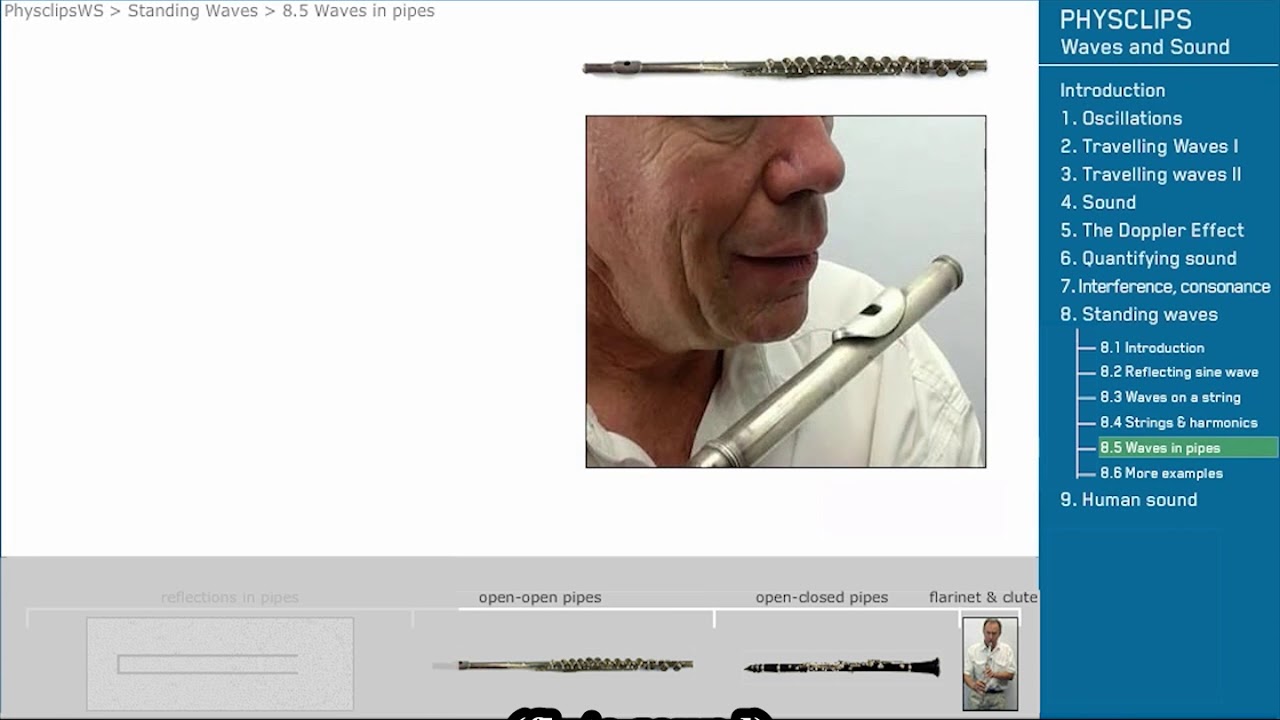 Physclips Standing Waves 8 5 - YouTube