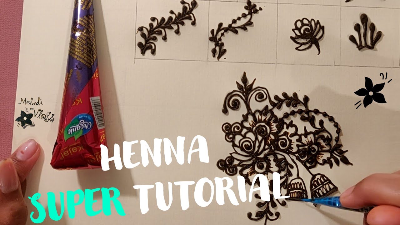 Henna Tattoos | Super Tutorial #4 - Easy & Simple Henna Design - YouTube
